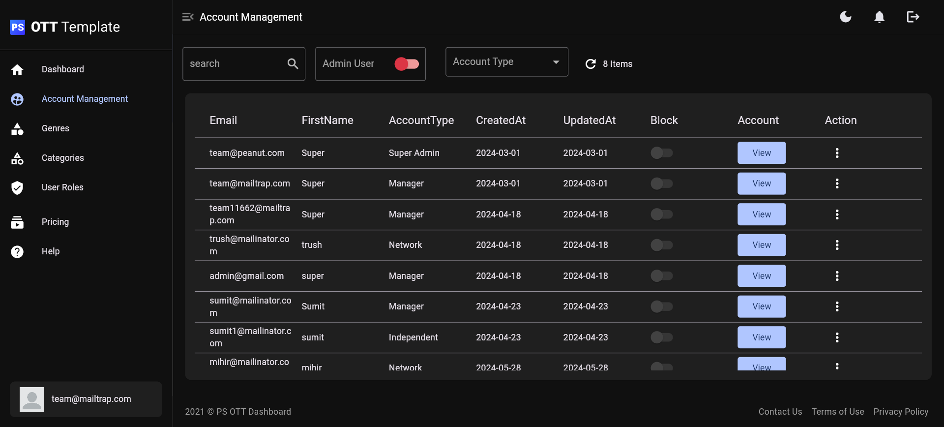 PS-OTT - Video Streaming Service Template by peanutsquarellp | CodeCanyon